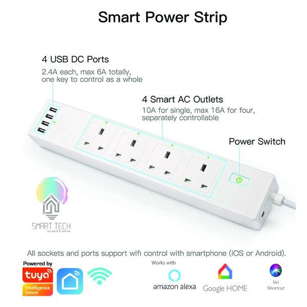 Tuya Wifi Smart Extension Plug | Mainz Empire Pte Ltd